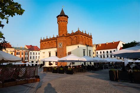 Enaissance Town Hall On Market Square Of Old Town In Tarnow Poland