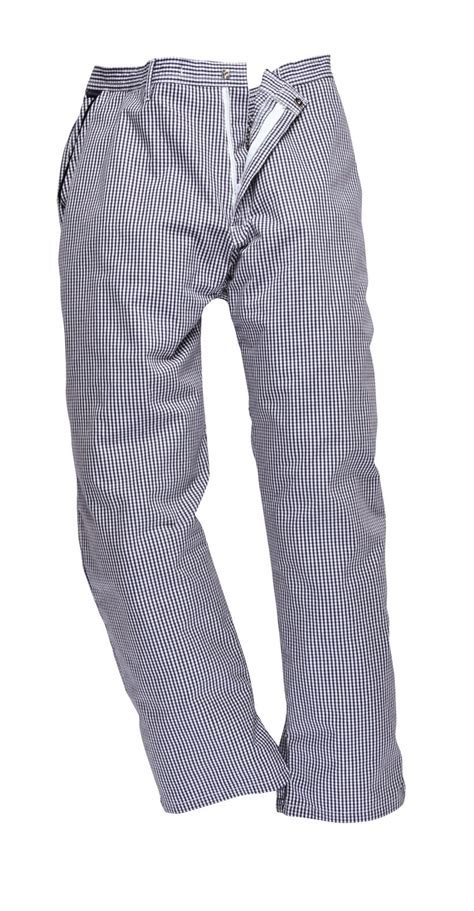 Barnet Chef Trousers Pants Half Elastic Waist Cotton Food Catering Workwear EBay