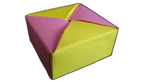 How To Make Origami Box With Lid Origami WonderHowTo