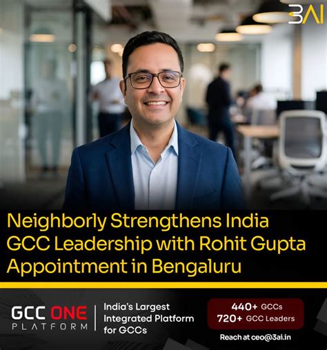 Rohit Gupta Leads Neighborlys India Gcc In Bengaluru Gcc One