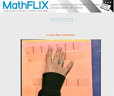 Math Flix Fraction Rulers Instructional Video For 4th 8th Grade Lesson Planet