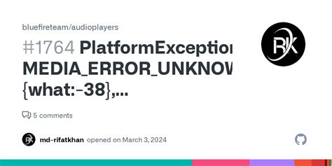 Platformexceptionandroidaudioerror Mediaerrorunknown What 38 Mediaerrorunknown Extra