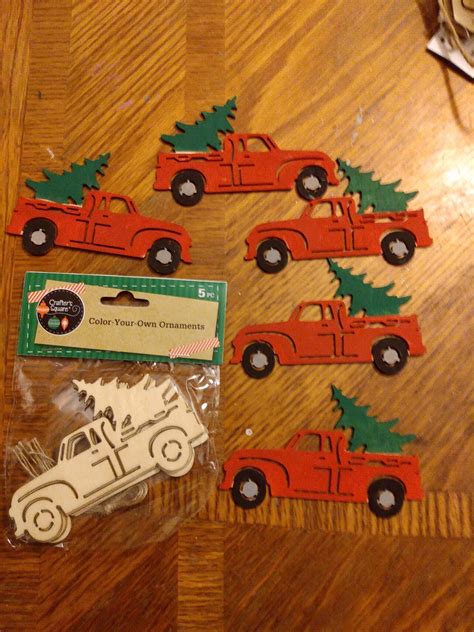 Pams Party And Practical Tips Red Truck Christmas Crafts