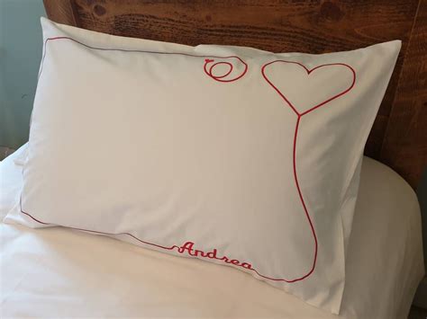 Personalised Heart Love Pillow Case By Penrose Personalised Notonthehighstreet