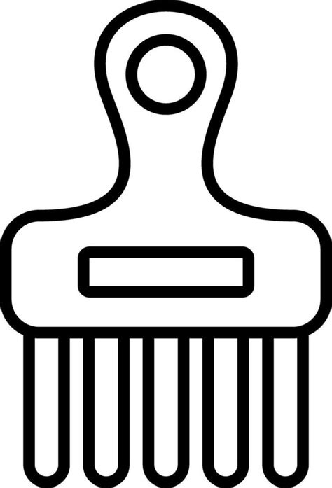 Afro Comb Vector Icon 32522222 Vector Art At Vecteezy