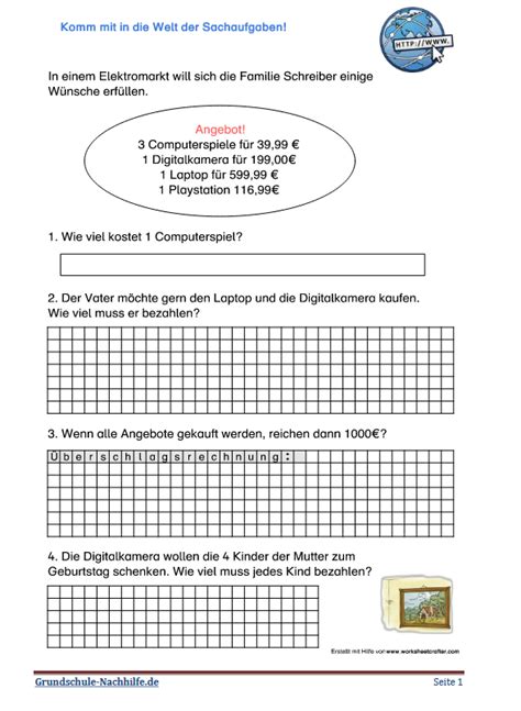Grundschule Nachhilfede Arbeitsblätter Und Nachhilfe Für Mathe
