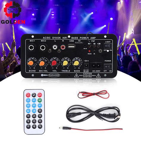 2 1 Amplifier Bluetooth 5 0 8 12 Inci Speaker AC 220V 12V 24V Kit Power Amplifier Subwoofer