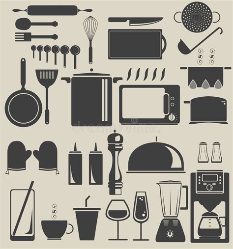 Nella Cucina Illustrazione Vettoriale Illustrazione Di Cottura