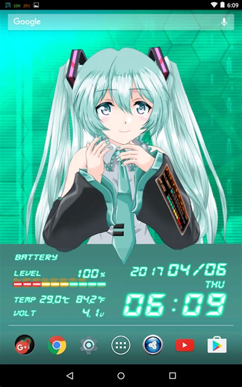 Miku 2d Anime Livewallpaper Apk สำหรับ Android ดาวน์โหลด