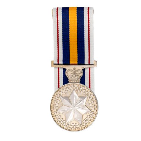 National Police Service Medal Npsm Miniature Ribbon Bar Magnetic