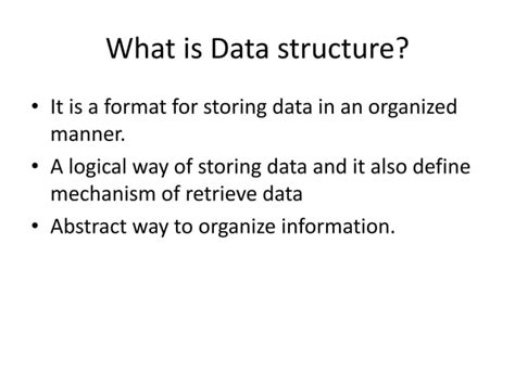 Unit 1 Basic Concepts To DS PPT