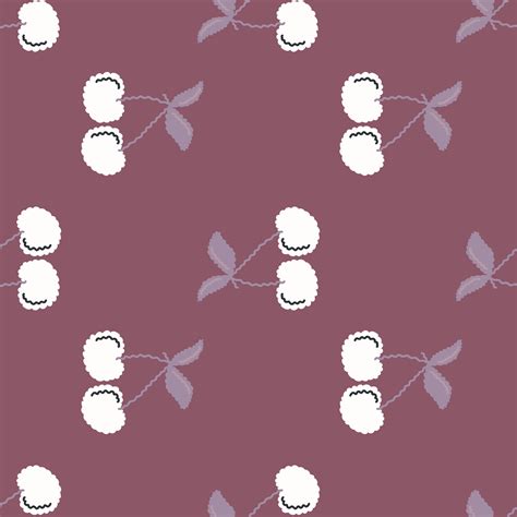 Cute Cherry Seamless Pattern Hand Drawn Cherries Wallpaper 27867834
