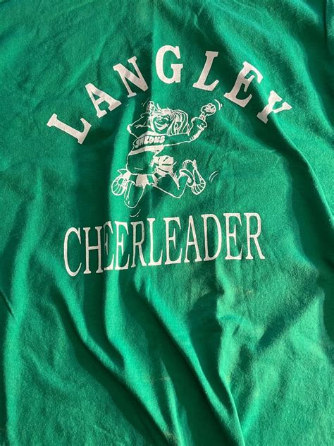 Langley High School Cheerleading Vintage 1980s Scree Gem