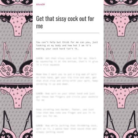 Sissy Script Adult Sissy Sexting Script Adult Industry Sexting Scripts Onlyfans Sissy