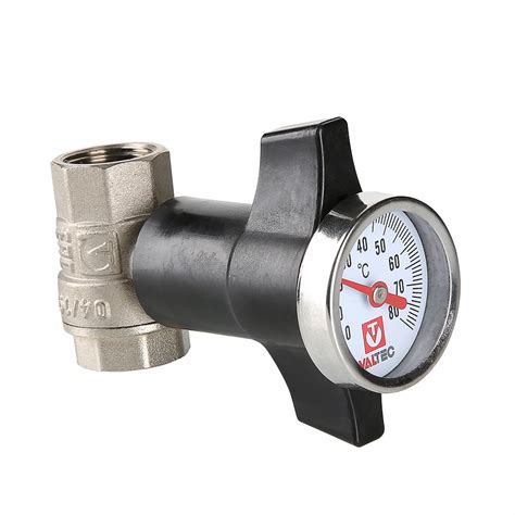 Кран шаровой c термометром VALTEC 1/2'' ВВ VALTEC — купить VT.808.N.04 ...