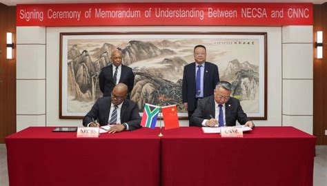 On 08 April 2025 Necsa And The China National Nuclear Corporation
