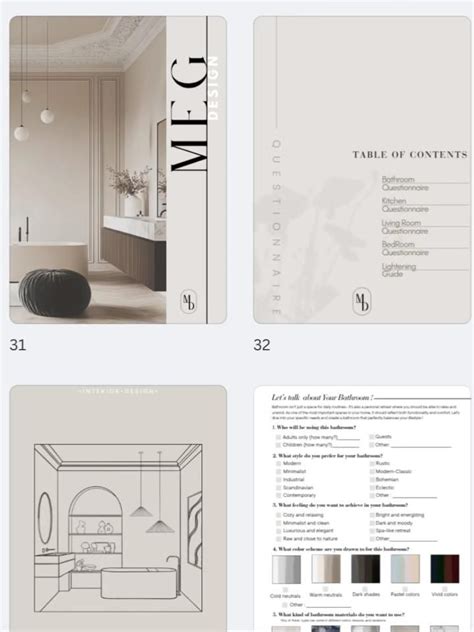 Interior Design Printable Template Ffande Spreadsheet Finishes Materials Specification Drawing