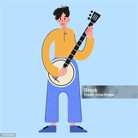 벡터 일러스트레이션 쾌활한 음악가들이 악기를 연주하고 젊은이들이 즐겁게 춤을 춘다 포스터 광고판 광고 소책자 배경