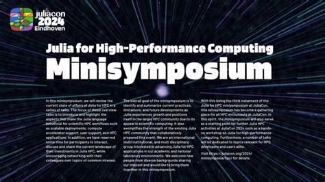 Julia For Hpc 🔥 I Will Talk About Developing Supercomputing