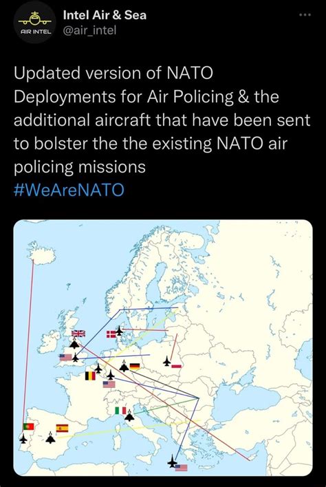 And Intel Air And Sea Air Intel Updated Version Of Nato Deployments For Air
