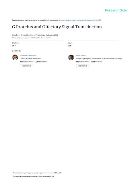 Ronnett189 222 Pdf Cell Signaling Signal Transduction