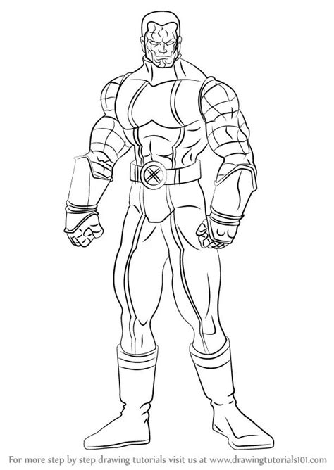 Learn How To Draw Colossus DC Comics Step By Step Drawing Tutorials