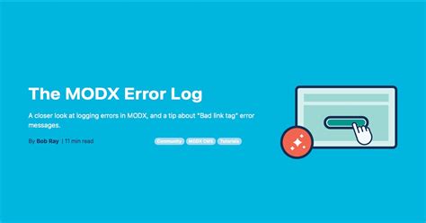 The MODX Error Log