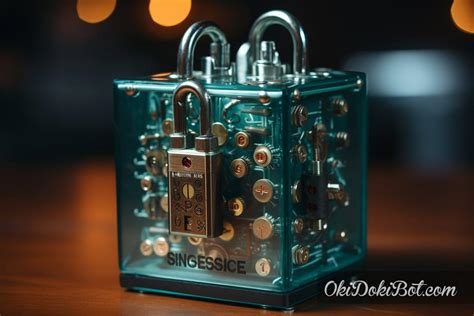 Secure Software Development Code On Screen With Padlock Symbol Blurred