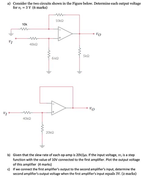 Solved A Consider The Two Circuits Shown In The Figure Chegg