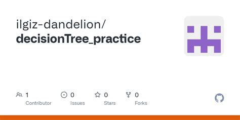 GitHub Ilgiz Dandelion DecisionTree Practice