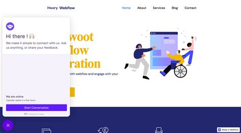 Integrating Hoory Ai With Webflow Website Hoory