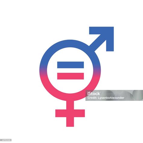 Geschlecht Gleichheitszeichen Vektor Icon Stock Vektor Art Und Mehr