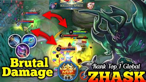 Brutal Burst Damage Zhask Best Build 2025 Zhask Gameplay Build