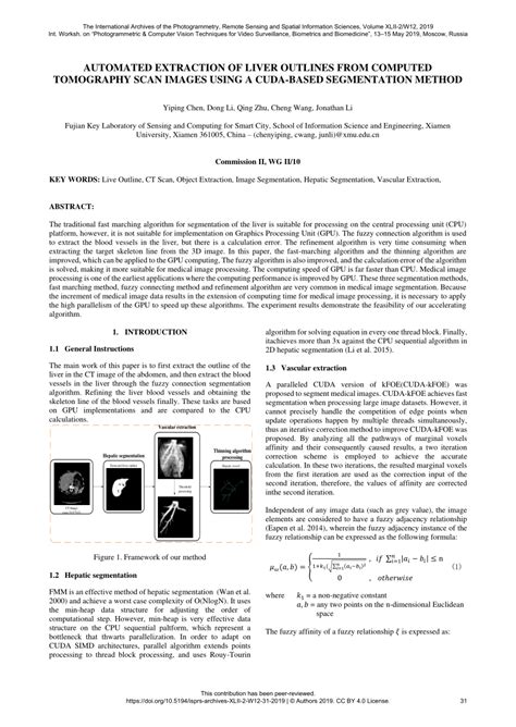 Pdf Automated Extraction Of Liver Outlines From Computed Tomography