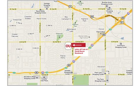 University Of Tulsa Campus Map Map