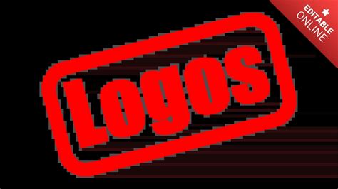 Logos Red Stamped Text Effect Generator