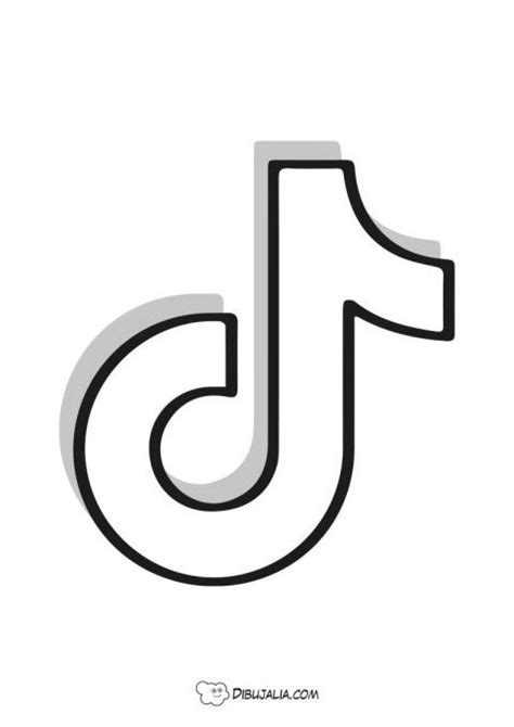 Logo De Tik Tok Dibujo 1444 Dibujalia Dibujos Y Fichas Para