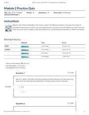 Module Practice Quiz CHS Epidemiology In Public Health Pdf Module