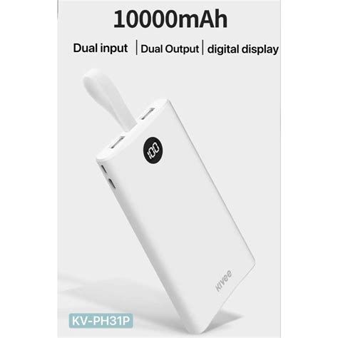 Kivee Mah Powerbank Universal A Dual Usb Port And Digital Power Indicator Power Bank