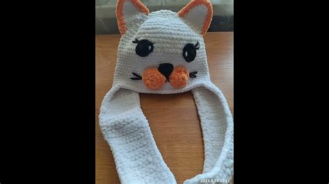 Детская шапочка из плюшевой пряжи Youtube