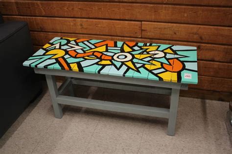 Lot Two Tom Cramer Paint Decorated Tables Lot Two Tom Cramer Paint Decorated Tables
