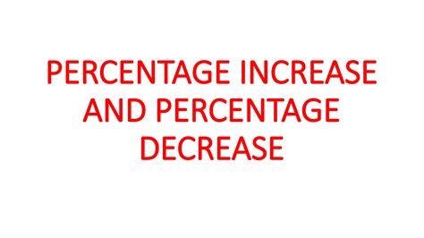 Math 7 Percentage Increase And Decreasepptx