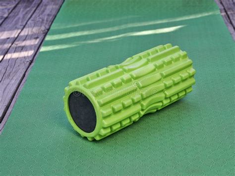 Foam Roller Deep Tissue Massager For Muscle Massage Stock Image
