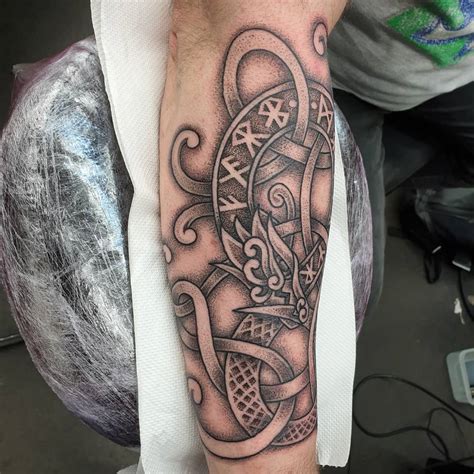 Jormungand Norse Mythology Tattoo