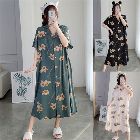 【plus Size】40 150kg Women Oversized Pajamas Loose Long Style Short