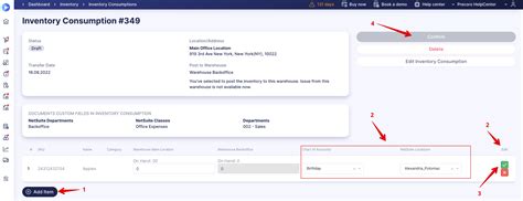 Inventory Consumption