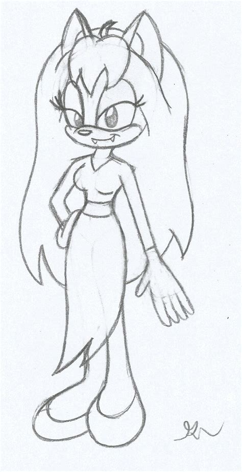 Sonic Sibella The Vampire Bat Redraw Sketch By Lol20 On Deviantart