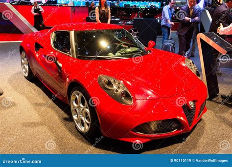 Alfa Romeo 4c Spider Editorial Stock Image Image Of Geneve 90110119