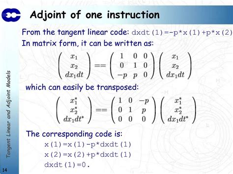 Ppt Assimilation Algorithms Tangent Linear And Adjoint Models