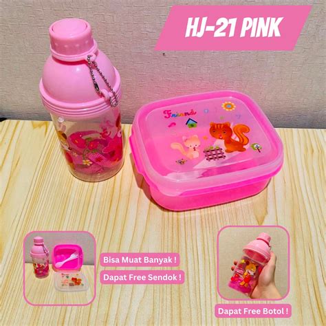 Jual Eitherid Set Tempat Makan Botol Minum Bpa Free Lunch Box Kotak